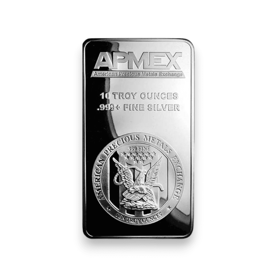 Buy 10 oz APMEX Silver Bar .999 Fine | PURE