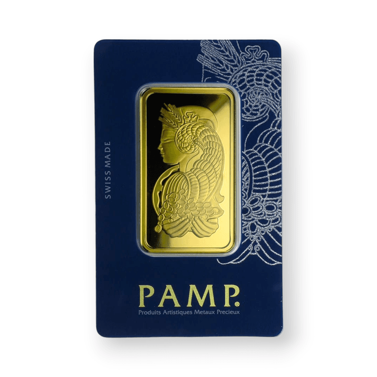Buy 50 Gram Pamp Lady Fortuna Gold Bar .9999 Fine Sealed in Assay | PURE